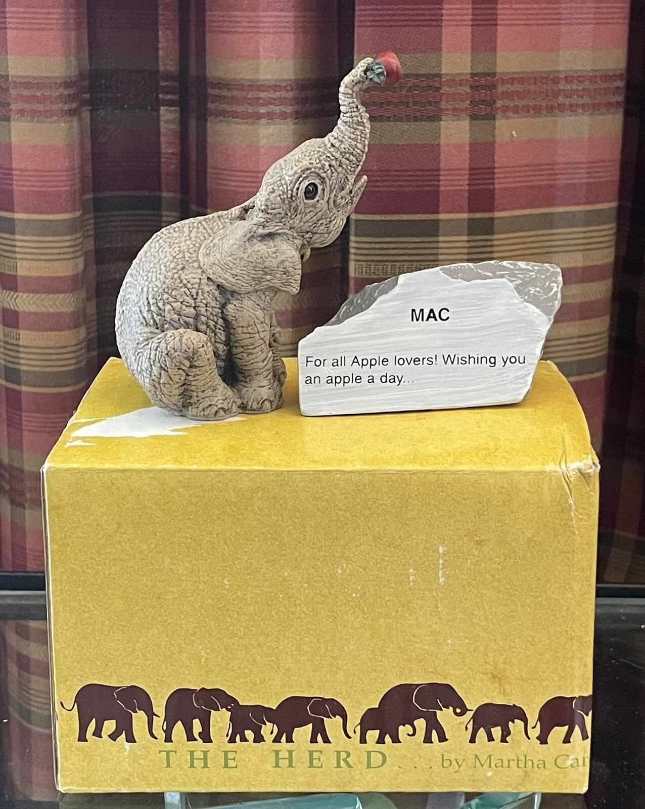 The HERD Marty Sculptures Elephant Figurine #3163 Mac Stone Martha ...