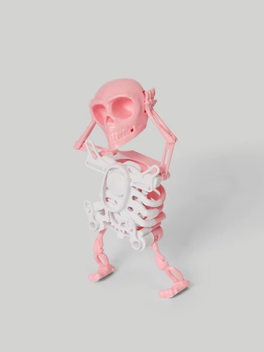 Pink Skeleton Dance Halloween Fun New 17cm Decorative Gift Idea | eBay