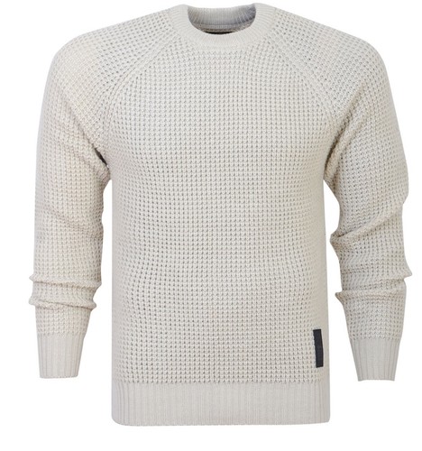 NEW Mens Crosshatch Jacket Fleece Lined Jumper Zip Up Knitted Top ...