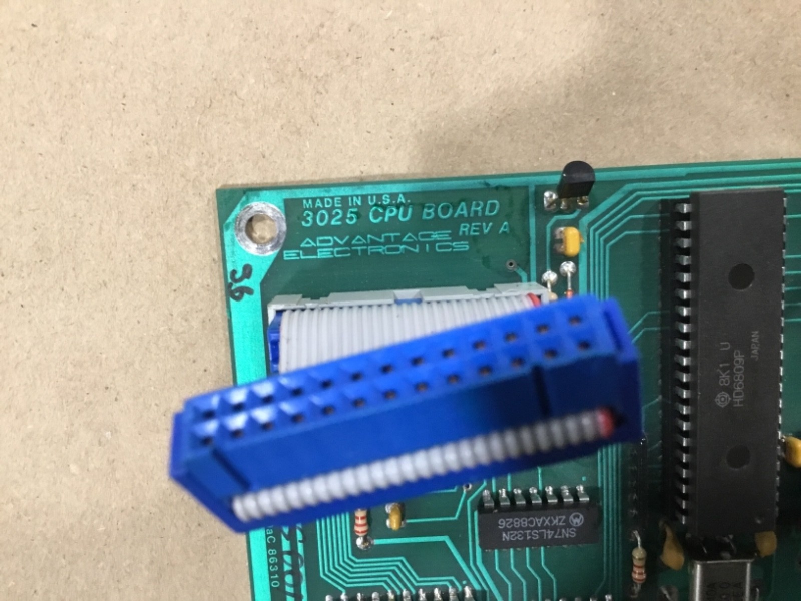 Advantage Electronics 3025-A CPU Circuit Board Rev A #017E15Y3 | eBay
