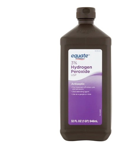 Equate 3% Hydrogen Peroxide Liquid Antiseptic - 32 fl oz, Pack of 4 | eBay