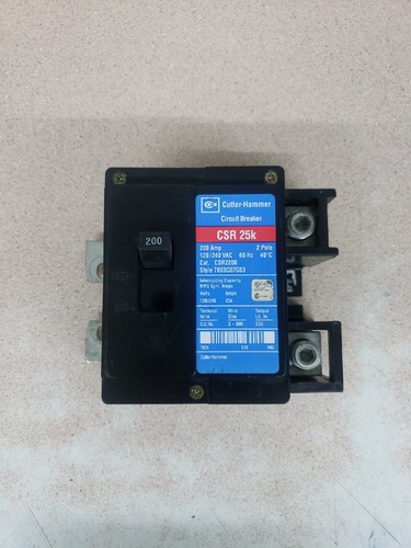 Cutler Hammer CSR2200 200 Amp 120/240V 2 Pole Circuit Breaker | eBay
