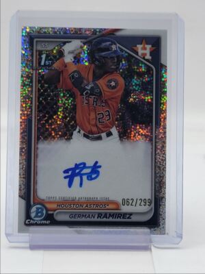 GERMAN RAMIREZ 2024 BOWMAN CHROME 1ST SPECKLE AUTO /299 Q1039 | eBay