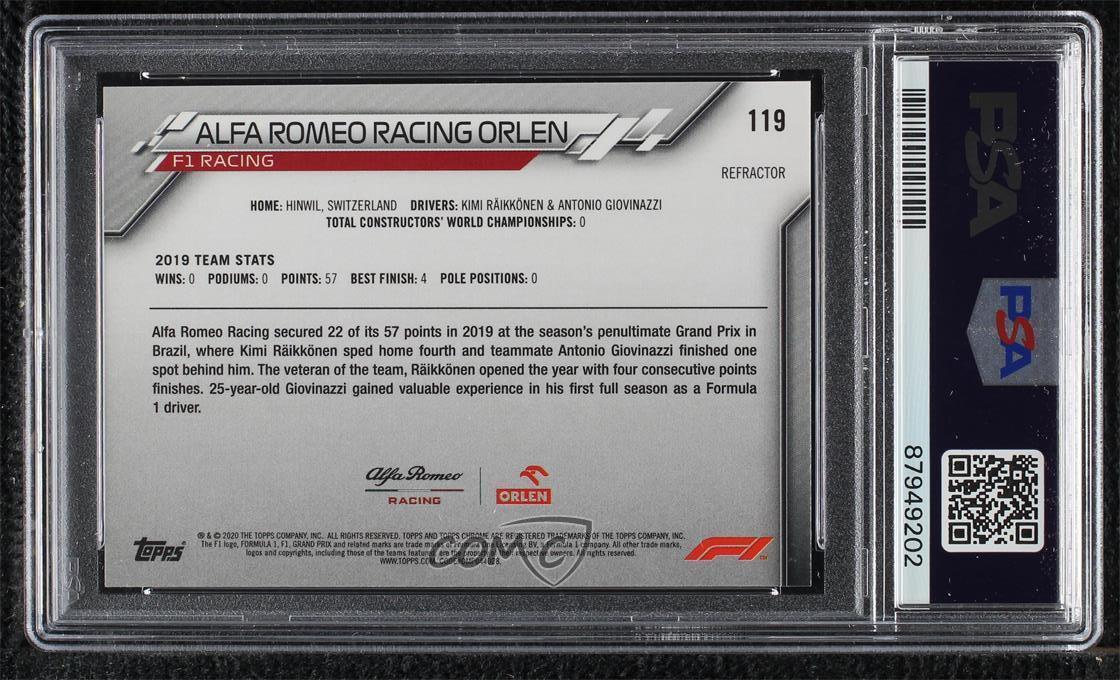 2020 Topps Chrome Formula 1 - Team Logos Refractor #119 Alfa Romeo F1 ...