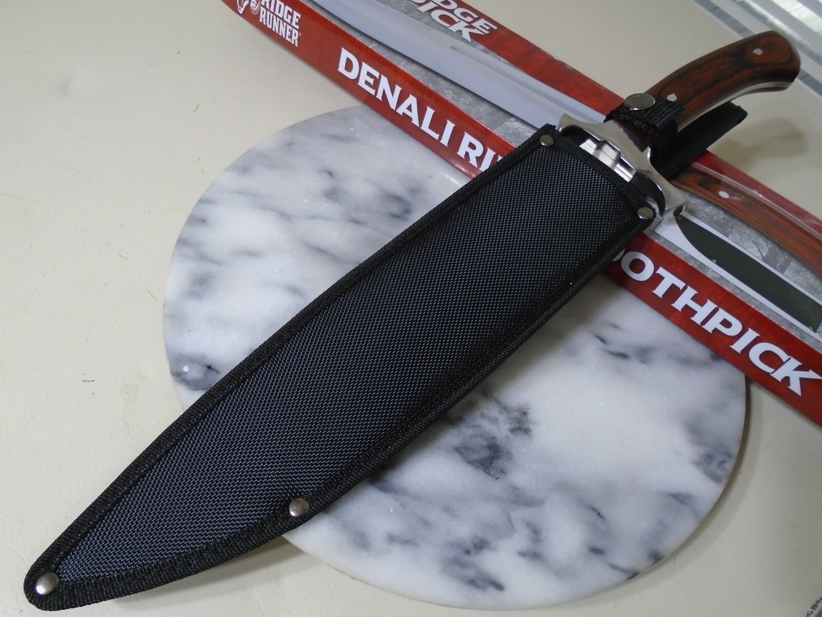 Ridge Runner Denali Toothpick Bowie Knife Fixed Blade Full Tang RR848 ...