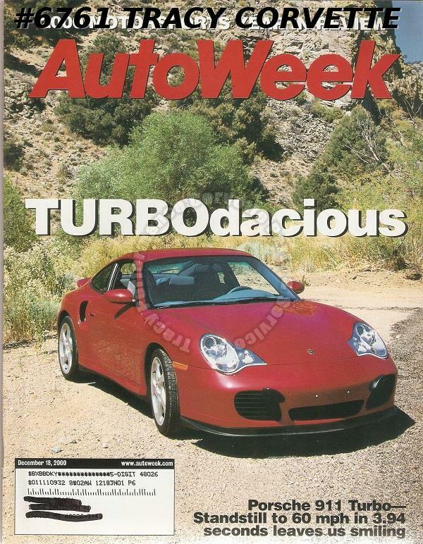 December 18 2000 Autoweek 1966 Peugeot 404 Cabriolet Porsche 911 Turbo ...