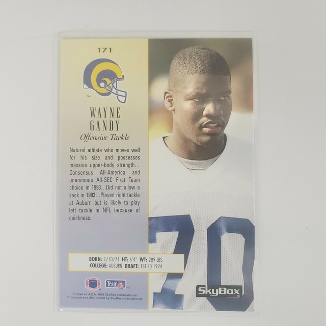 1994 Skybox Premium - #171 Wayne Gandy (RC) for sale online | eBay