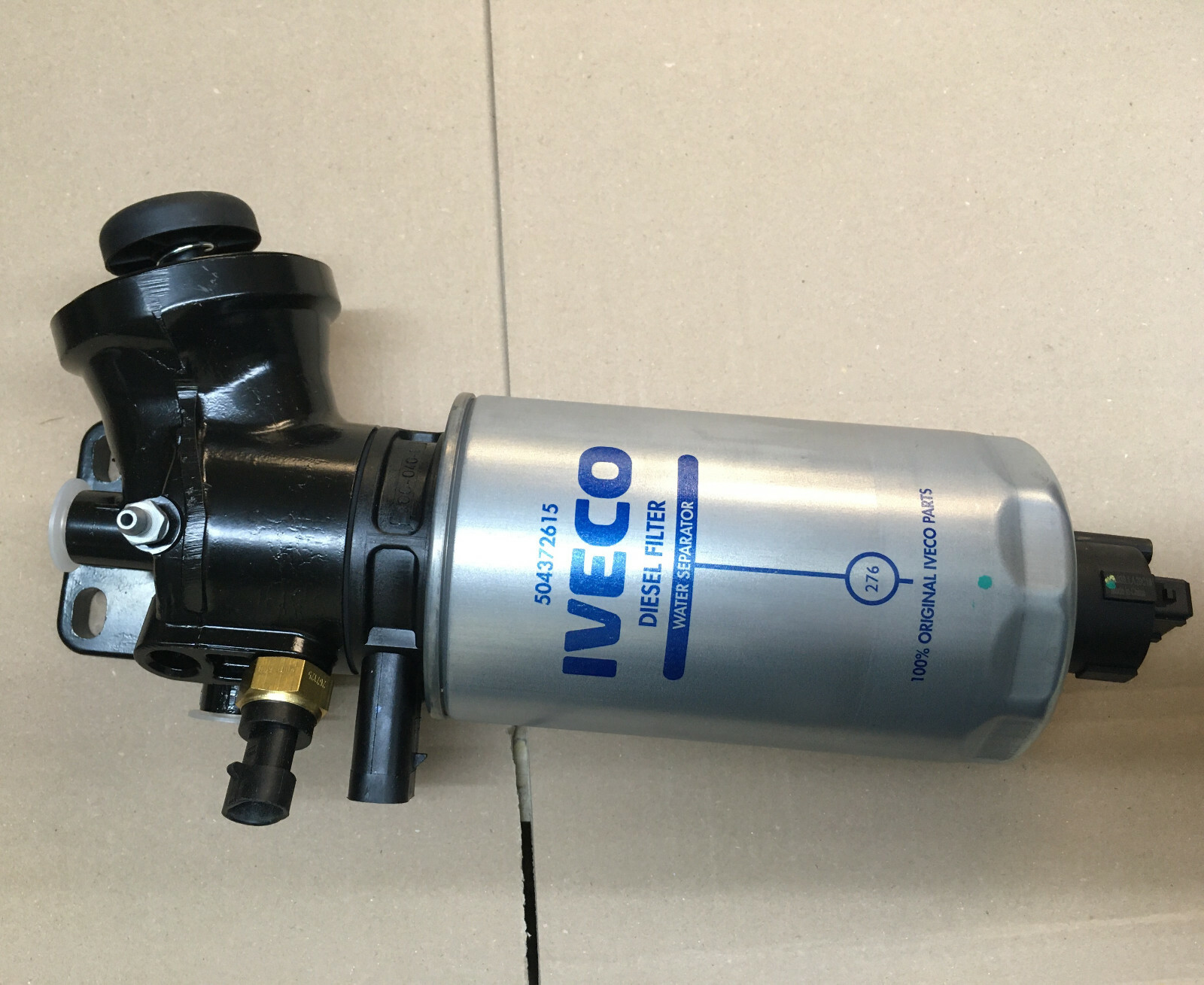 IVECO 504372615 Dieselfilter Kopf+Sensor Kraftstofffilter UFI 2499903 ...