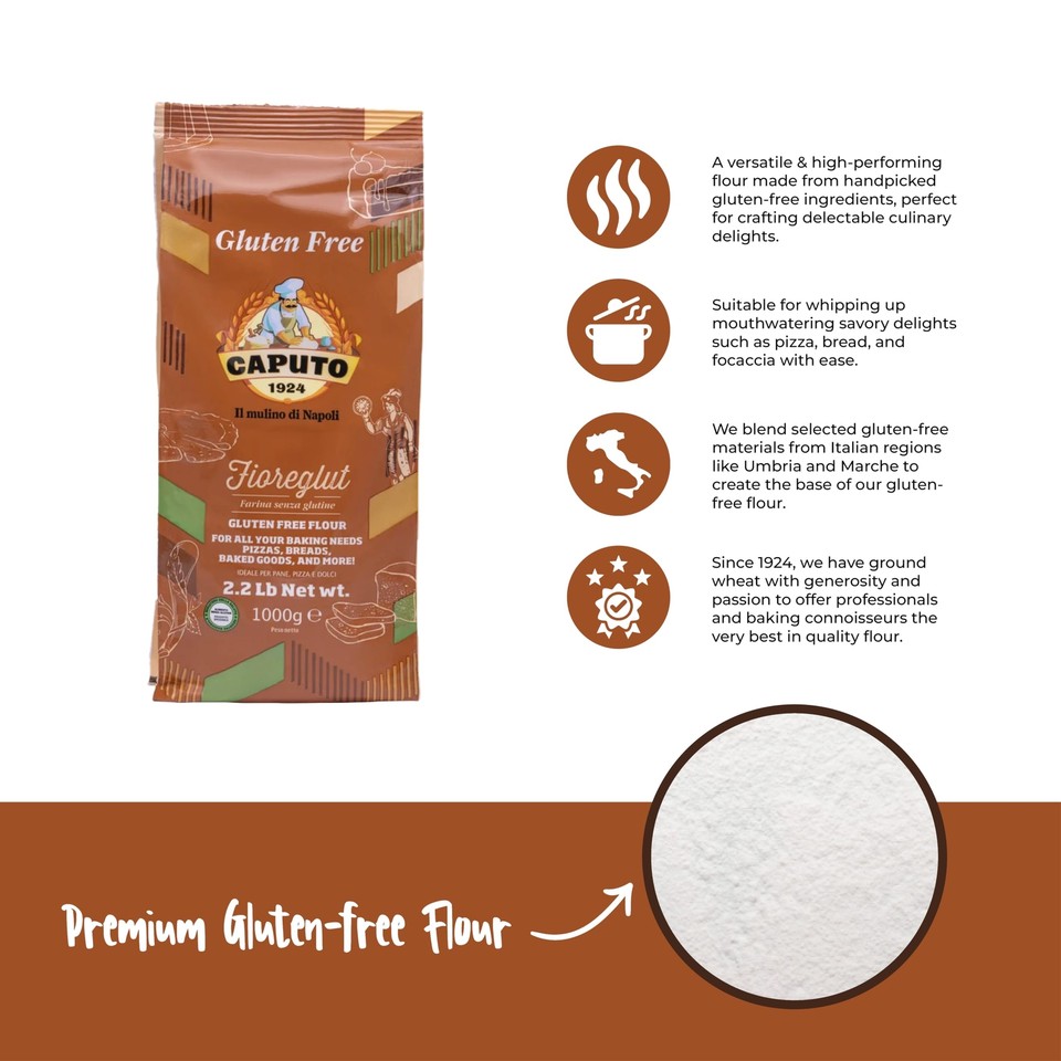 Gluten Free Pizza Flour 2.2lb - All Natural Multi Purpose Flour ...