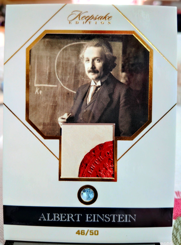 2023 KEEPSAKE EDITION ALBERT EINSTEIN GEMSTONE RELIC CARD #84 SP #/50 ...