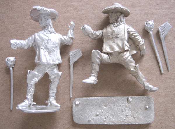 Valiant Miniatures Kit# 9869 - Dueling Musketeers - 54mm | eBay