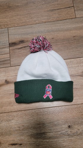 Green Bay Packers Pink Pom Beanie Hat Breast Cancer Awareness NFL Knit ...
