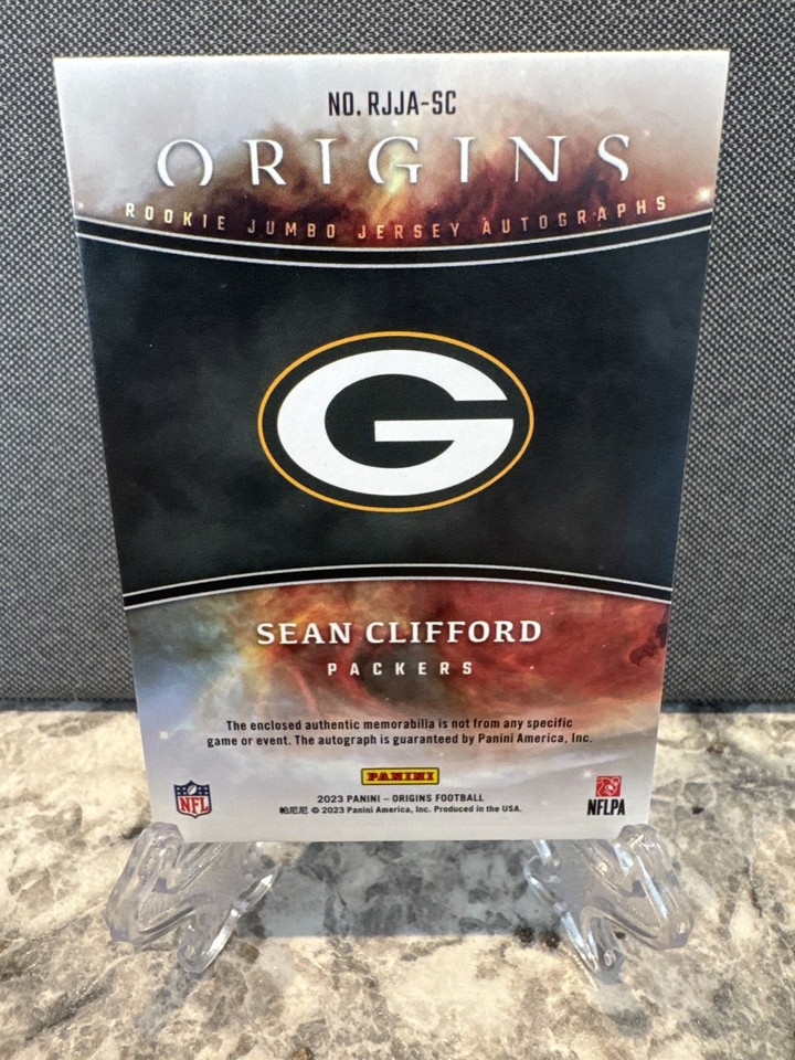 2023 Panini Origins Sean Clifford #RJJA-SC Blue Autograph 27/49 Jersey ...