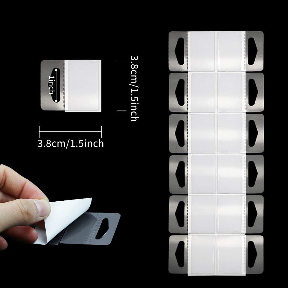 308 Pieces Slot Hole Adhesive Hang Tabs, Plastic Retail Hang Tags ...