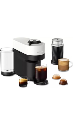 Nespresso Vertuo Pop+ Coffee Maker by Breville with Milk Frother ...