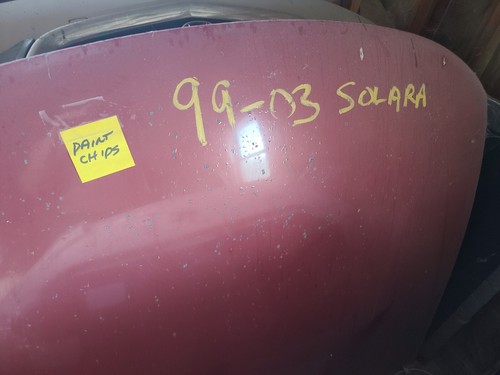 1999-2003 Toyota Camry Solara Hood, Complete. 3N5 Red Metallic | eBay