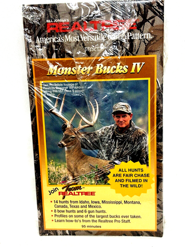 Bill Jordan’s Realtree Monster Bucks IV 1996 VHS Sealed Brand New | eBay