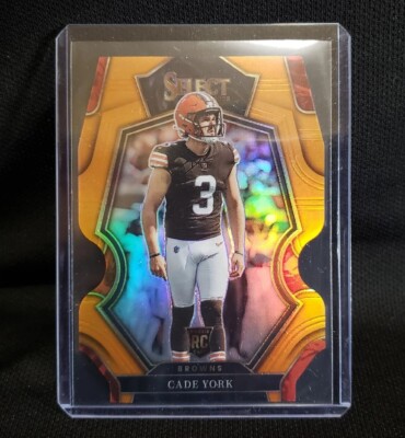 Cade York SP Orange Die-Cut Color Match Numbered To /199 - Browns | eBay