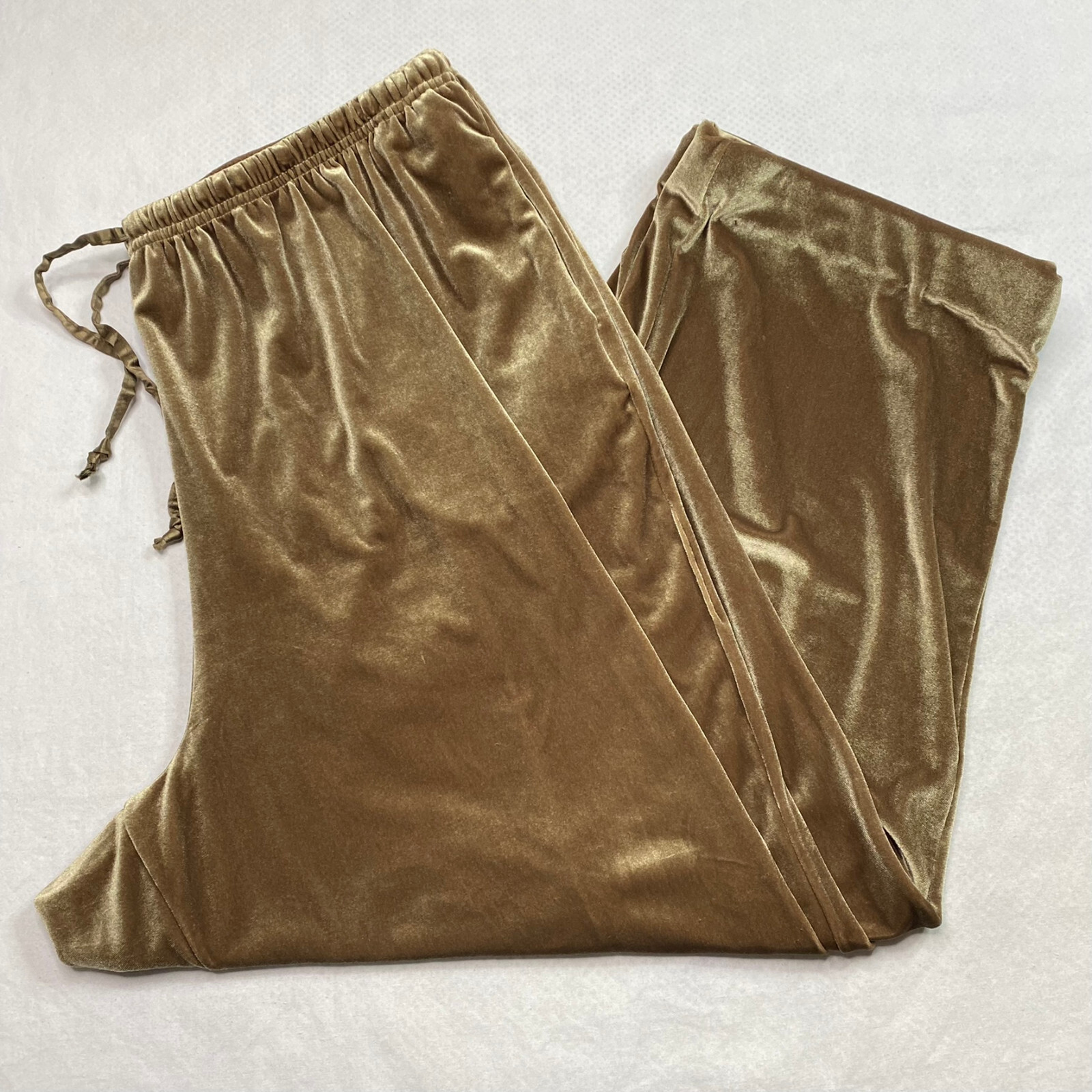 Susan Graver Style Womens Pants sz 2X Golden Brown Elastic Waist ...