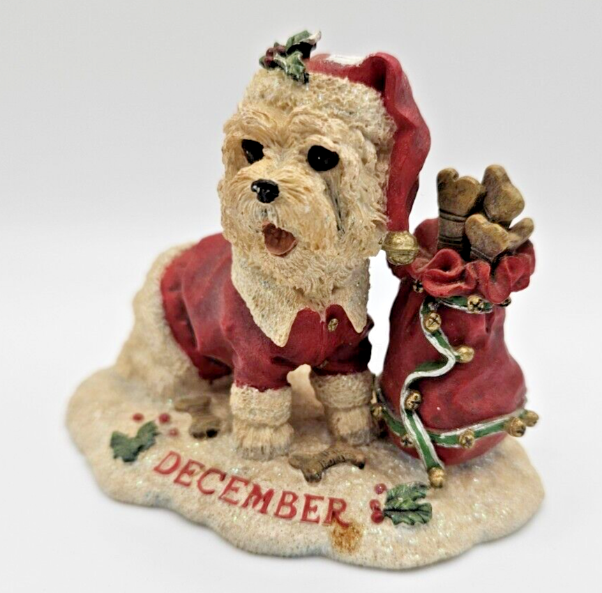 Danbury Calendar DECEMBER Dog Figurine with imperfection | eBay