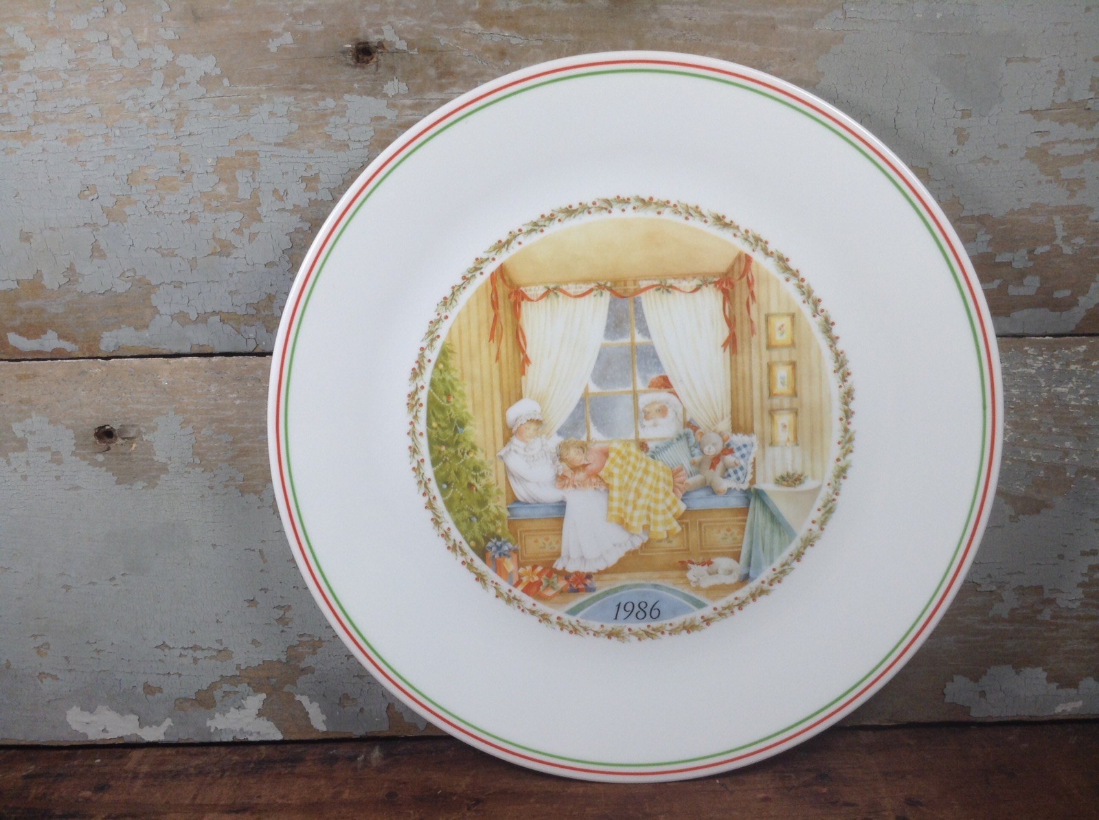 Vintage 1986 Corelle Christmas Series Limited Edition Dinner Plate ...
