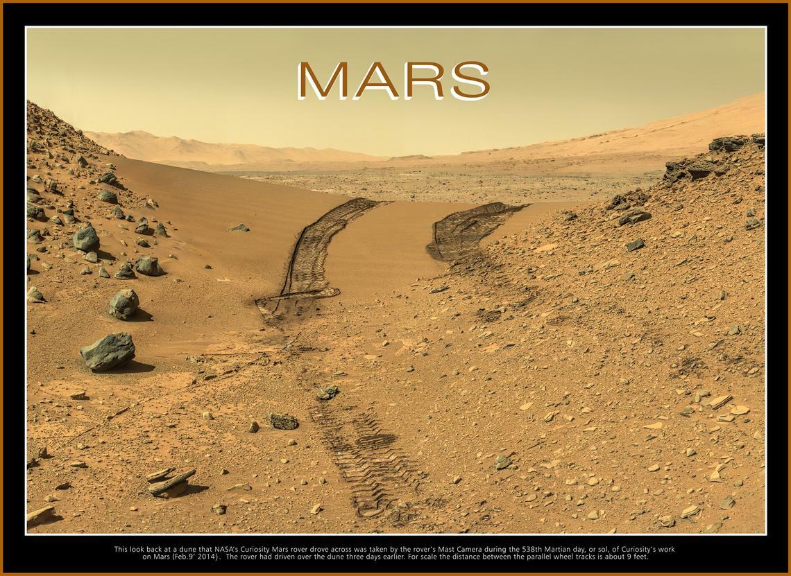 NASA's Curiosity Mars Rover Poster, Mars Poster, Space Themed, Paper Or ...