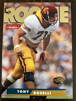 1995 SkyBox Impact #170 Tony Boselli RC Rookie Card Jacksonville ...