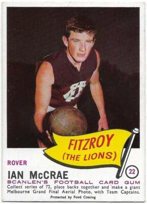 1966 Scanlens (22) Ian McCRAE Fitzroy ::/ | eBay