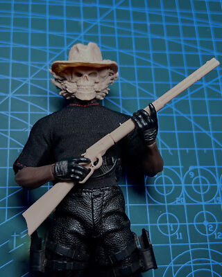 1/12 Unpainted Ghost Rider Shotgun Weapon Gun Toys Model Fit for 6'' ML ...