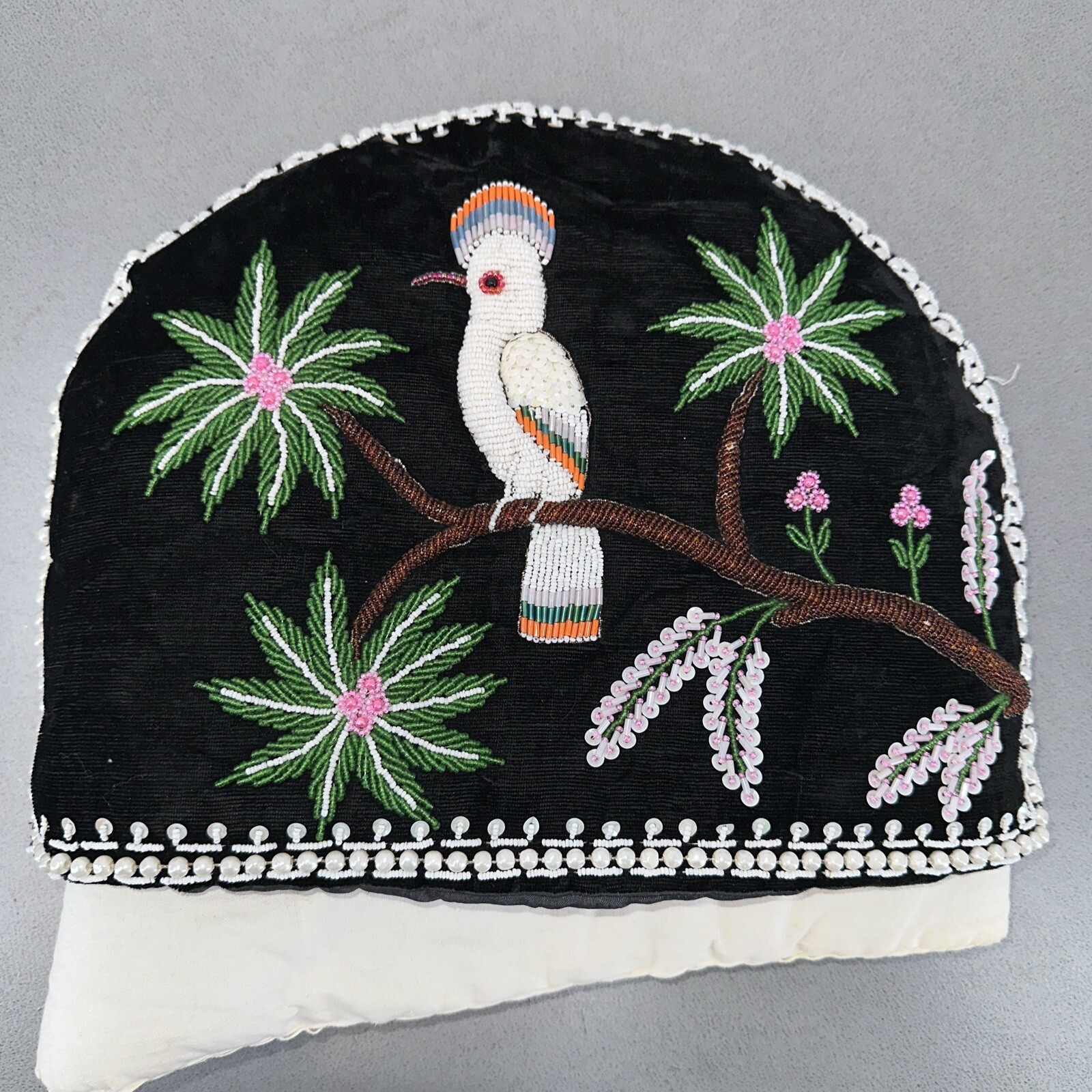 Antique Victorian Beadwork Velvet Tea Cosy 19thC Beaded Teapot Cozy | eBay