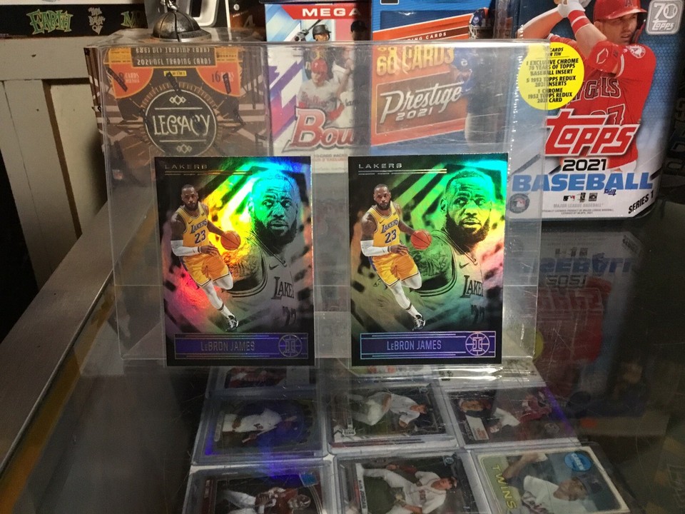 LeBron James 2020-21 Illusions Basketball EMERALD SP + Base Lakers | eBay