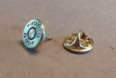 . 38 Spl Bullet Pin/Tie Tack Pick a favorite caliber! Perfect gift ...