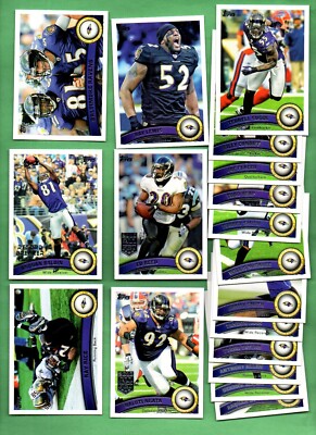 2011 Topps Football BALTIMORE RAVENS Complete Team Set - SET BREAK | eBay