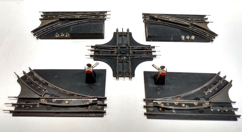 0-27 Marx Switch Track, 2 Manual, 2 Electric, One 90 Degree Crossing ...