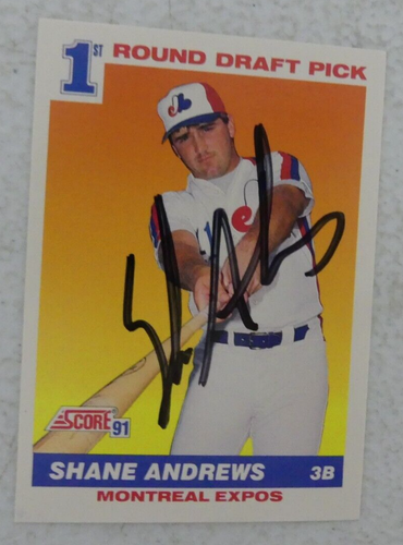 AUTOGRAPHED 1991 Score #674 Shane Andrews RC | eBay