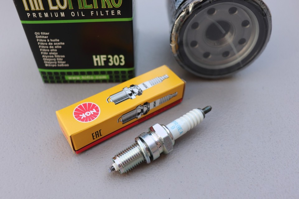 Kawasaki Prairie 400 KVF Tune Up Kit Spark Plug & Oil Filter KVF400 4x4 ...