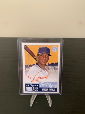 2019 Onyx Vintage Wander Franco Red Ink Autograph Rookie Card, Rare /25 ...