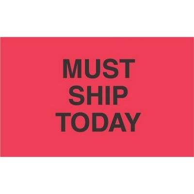 3" x 5" Must Ship Today Labels (500 per Roll) | eBay