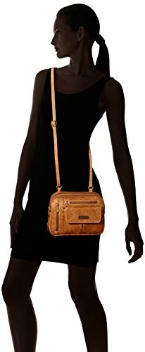 Zippy Triple Compartment Crossbody Bag Camel (Austin) | eBay