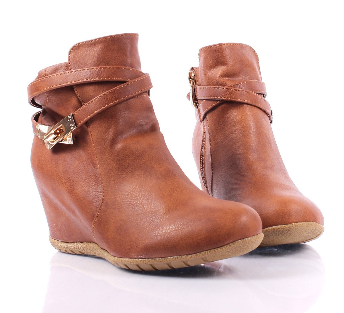 Hidden Wedge Leather Boots Jeffrey Campbell Draco Stud Hidden Wedge