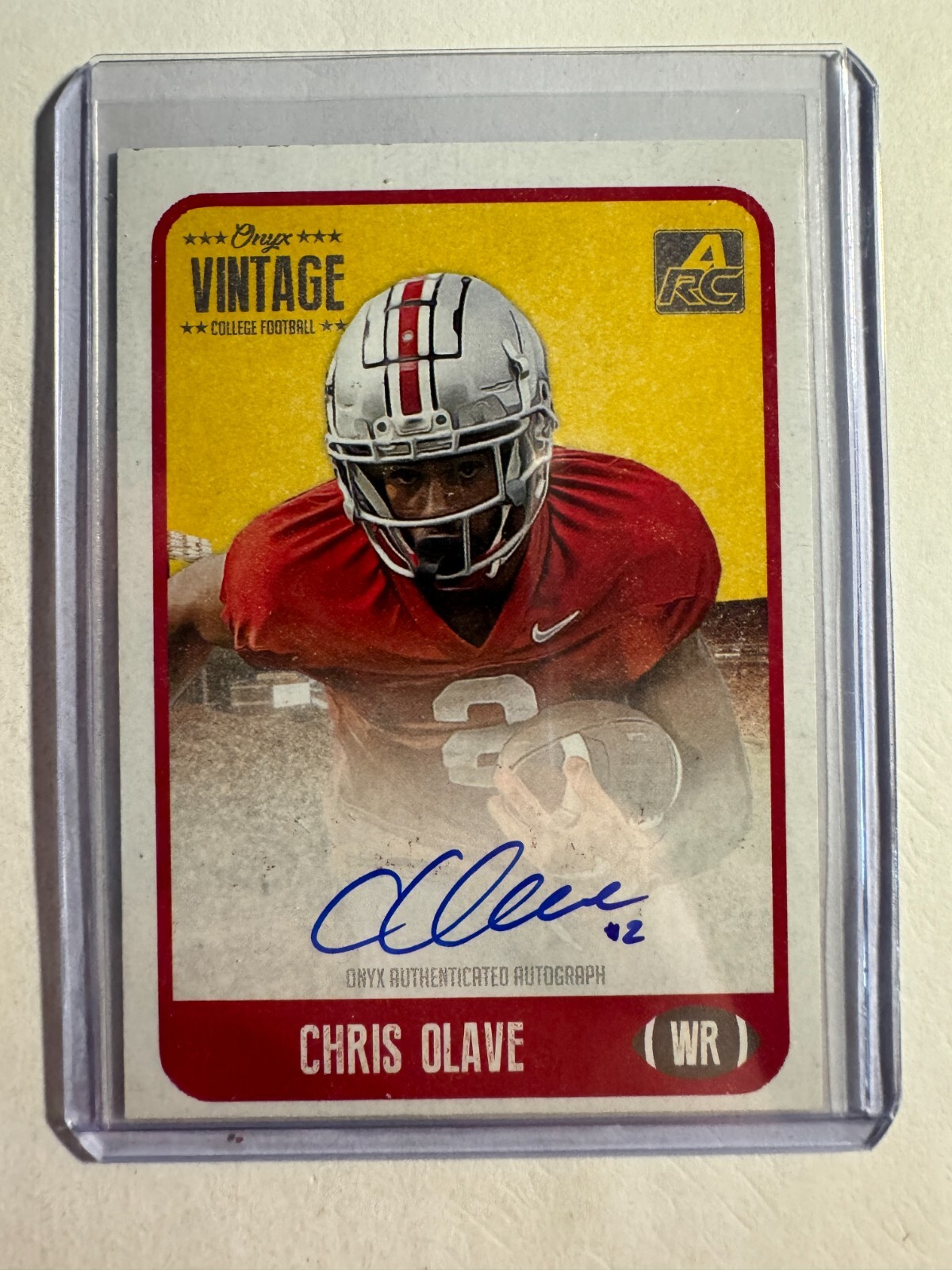 K174,785 - 2021 Onyx Vintage College Autographs Red #CACO Chris Olave ...
