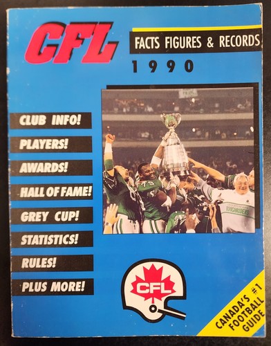 CFL Facts Figures & Records Guide 1990 | eBay