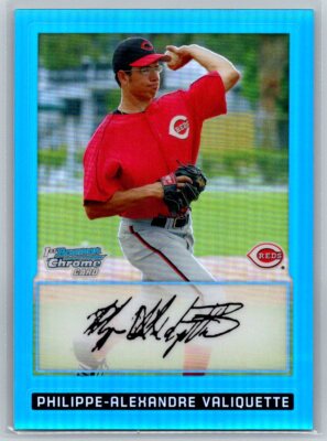 2009 Bowman Chrome #BCP177 Philippe Valiquette Prospects Blue ...