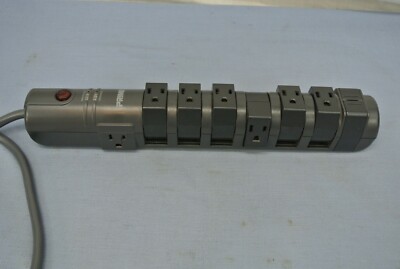 PRIME SURGE PROTECTOR POWER STRIP 6 ADJUSTABLE OUTLETS +2 SIDE OUTLETS ...