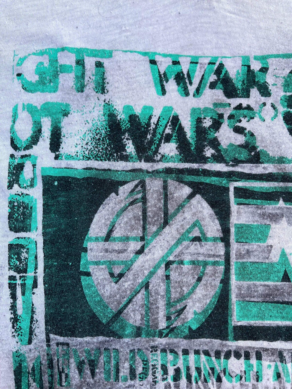 Vintage Crass Shirt 70s? Fight War Not Wars Very Rare… - Gem