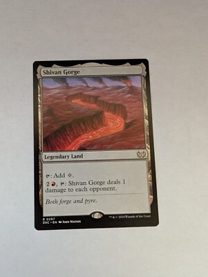 Shivan Gorge Commander: Duskmourn: House of Horror Regular MTG NM | eBay