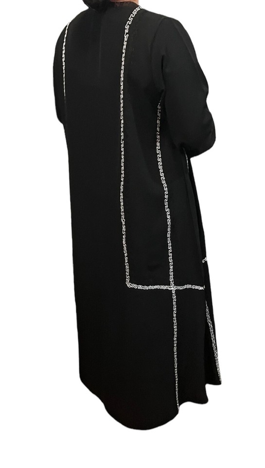 Women Kuwaiti Black Abaya Jilbab Kaftan Long Muslim Dress Ramadan ...