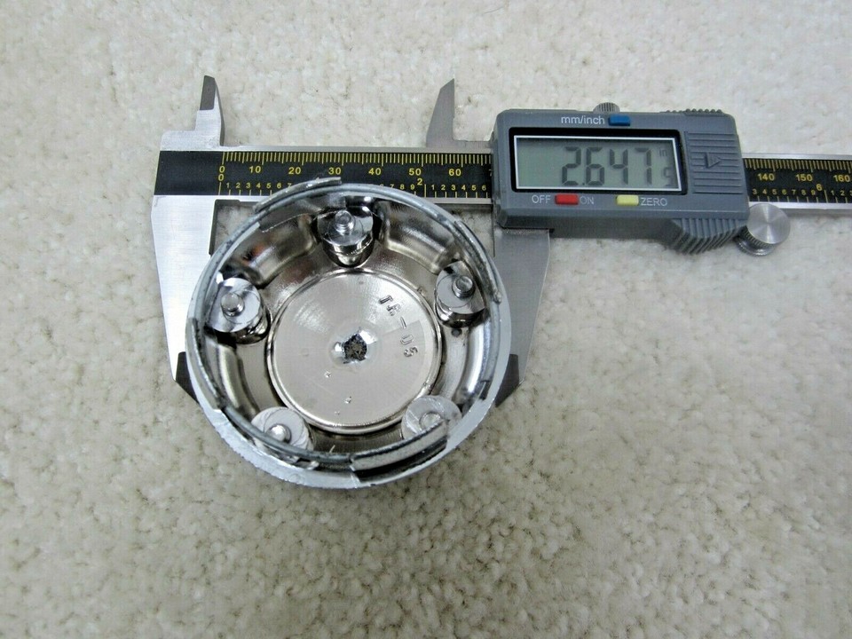 VOLKNER RACING TR-05 CUSTOM ALLOY WHEEL SNAP ON CHROME CENTER CAP #2A ...