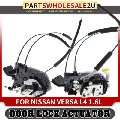 2pcs Front Door Lock Actuators for Nissan Versa 2013-2017 with Latch ...