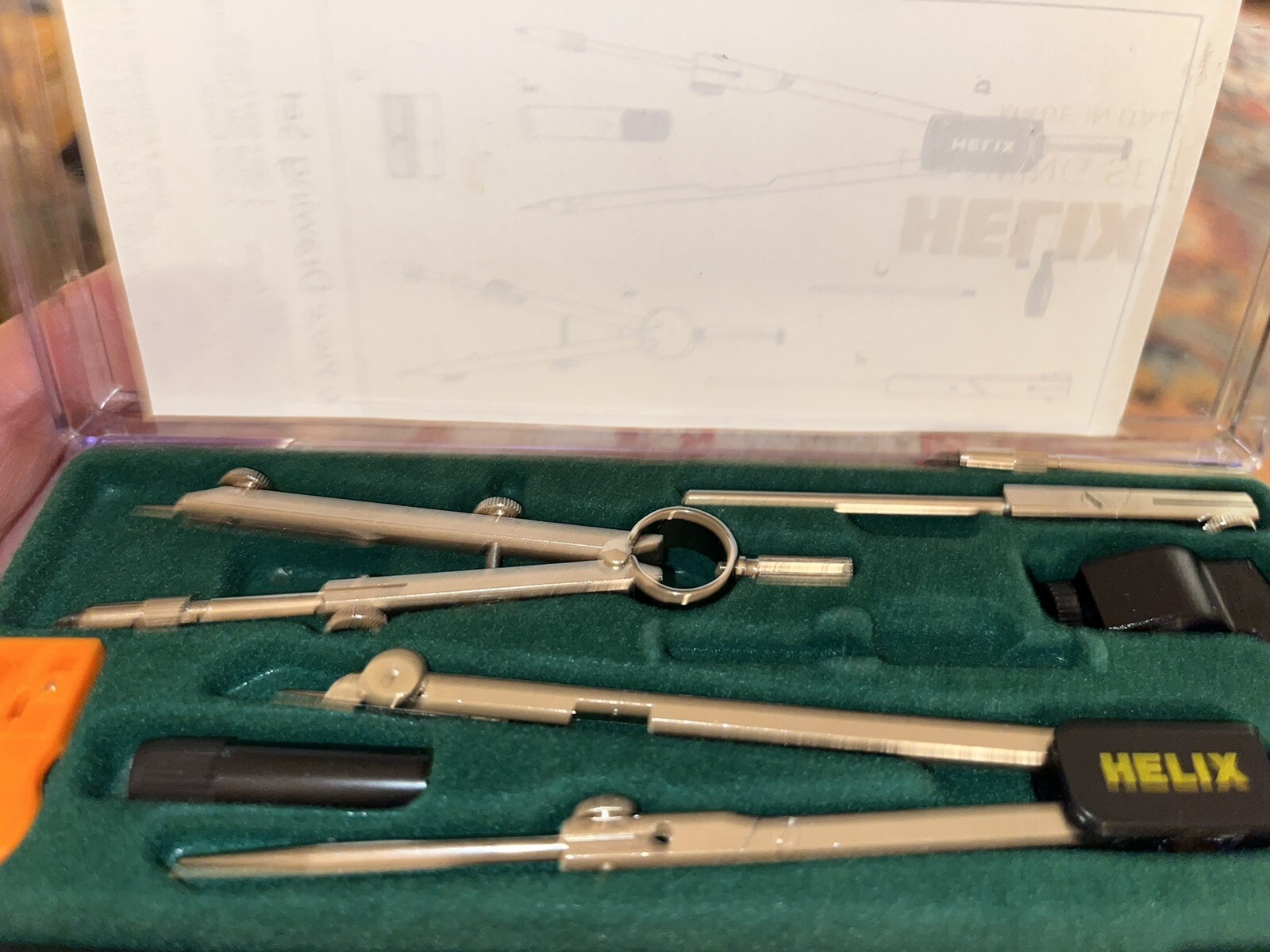 VINTAGE HELIX DRAWING SET PROFESSIONAL DRAFTING SET MADE IN ITALY | eBay